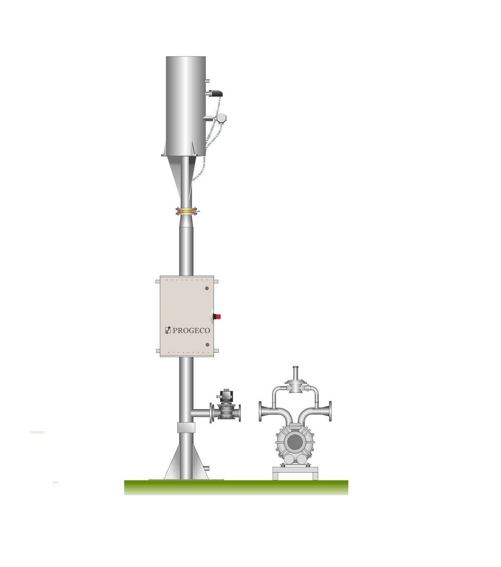 EMR biogas combustion flare